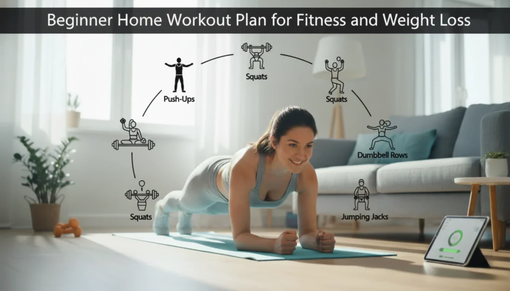 Beginner Home Workout Plan for Fitness and Weight Loss