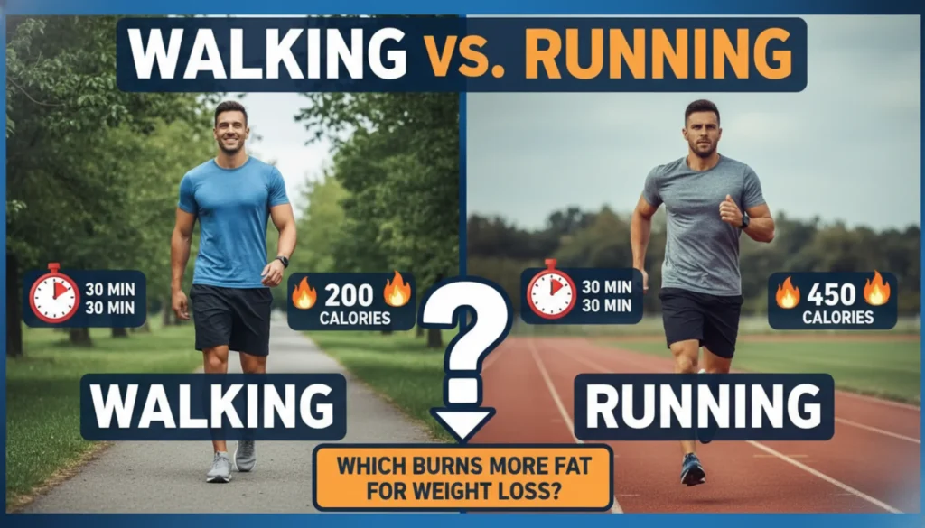 Walking vs Running: Which Burns More Fat for Weight Loss?